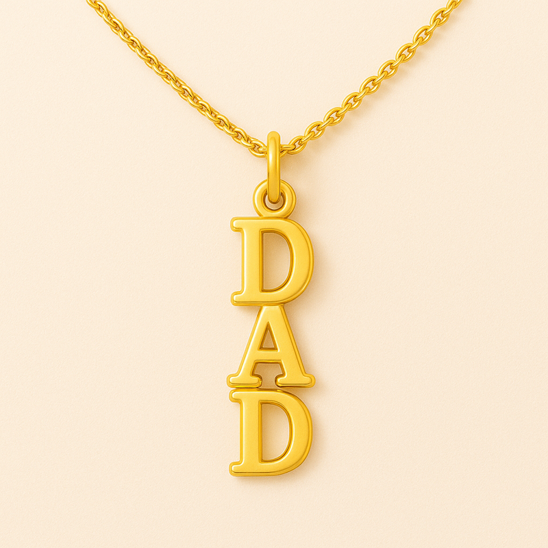 Vertical Dad Pendant – Necklaces